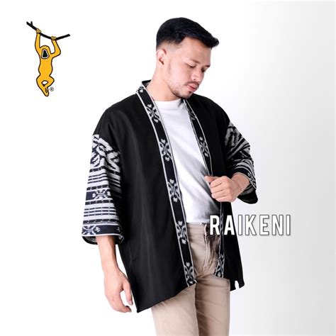 Jual RAIKENI Kimono Troso Kimono Outer Batik Tenun Outer Batik