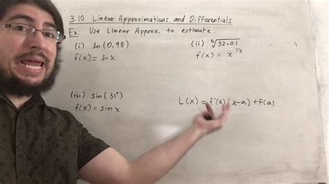 Linear Approximations And Differentials Youtube