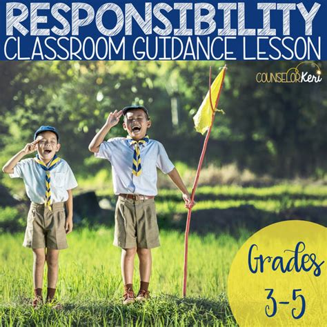 Responsibility Classroom Guidance Lesson For Elementary School Counsel