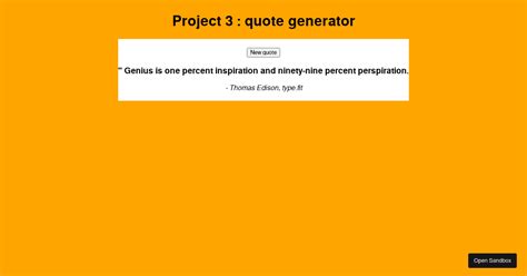 Quote Generator Codesandbox