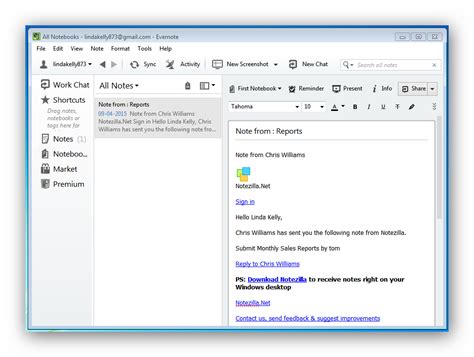 Sending Sticky Notes From Notezilla To Evernote Conceptworlds Blog