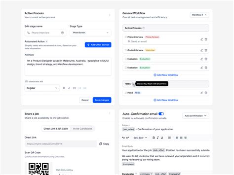 recruitment component web app by odama
