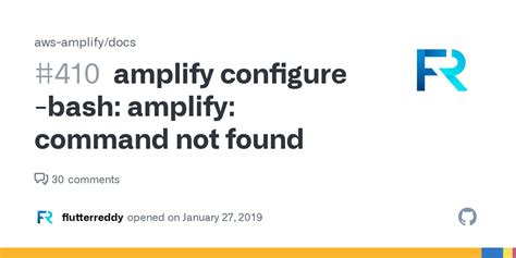 Amplify Configure Bash Amplify Command Not Found Issue 410 Aws