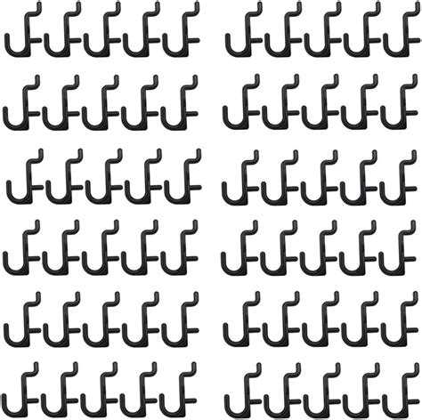 Pegboard Hooks 60 Pcs J Shape Peg Hooks Cuicanfla Black Peg Board