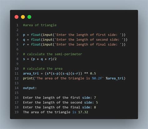 Day 71 Of 100daysofcodechallenge How To Calculate A Triangle