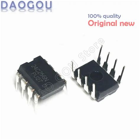 10pcs Lot 24c256 At24c256 Atmel24c256 Eeprom 24c256 Serial Eeprom Dip 8