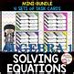 Solving Equations Mini Bundle Sets Of Task Cards By Algebra Accents