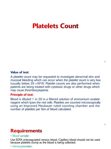 Platelets Count Pdf