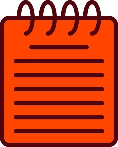 Notepad Vector Icon 15446375 Vector Art At Vecteezy