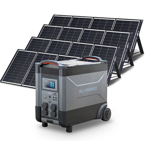 ALLPOWERS Estaci N De Energ A De 3600Wh Y 4000W Generador Solar Con