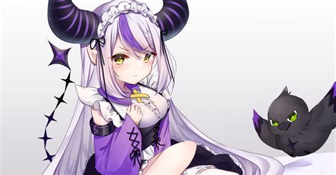 ホロライブ6期生 ラプラス・ダークネス メイド服なホロライブ 柳 うらばのイラスト Pixiv