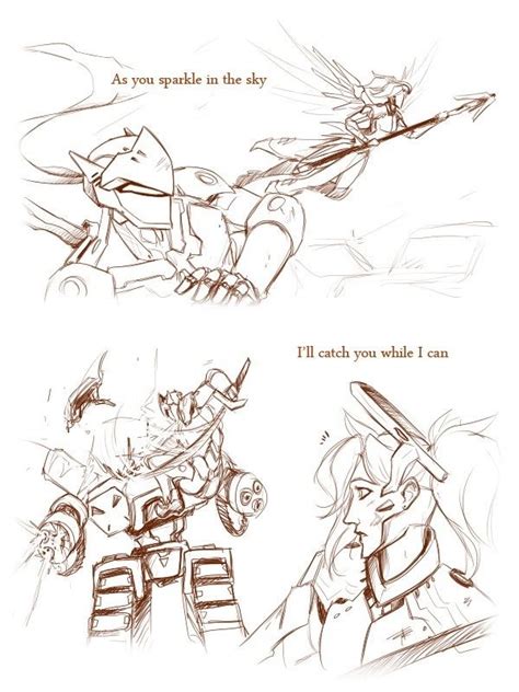 Mercy And Genji Part 3 Overwatch Overwatch Comic Overwatch Funny