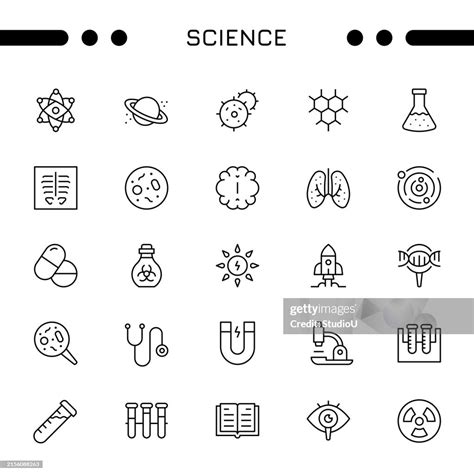 Science Editable Stroke Icon Set High Res Vector Graphic Getty Images