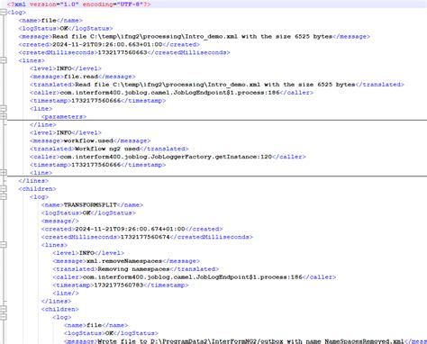 Log To Xml