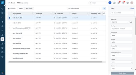 Take Action On Cloud Assets Freshservice