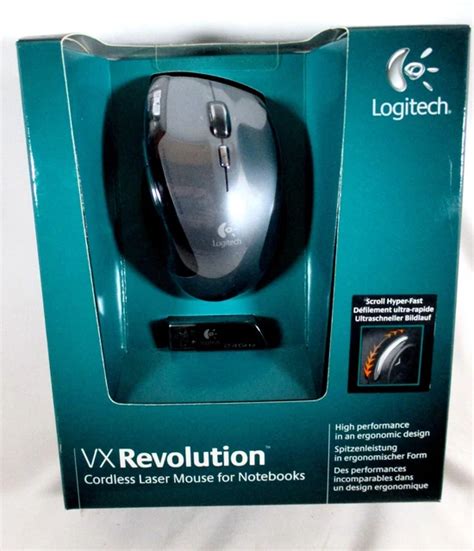 Logitech Vx Revolution Wireless Laser Ergonomic Mouse With Usb Receiver Boxed Picclick Uk