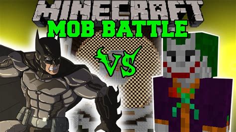 Batman Vs Joker Minecraft Mod Battle Mob Battles Superheroes