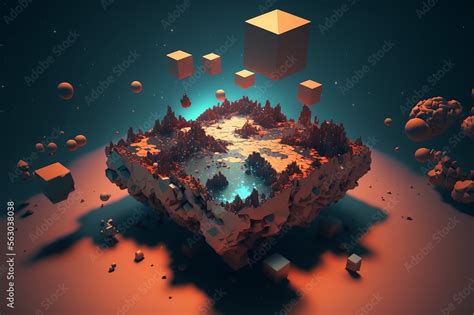 Voxel Graphics Voxel Images Digital Art Styles And Artificial Intelligence Generation Stock