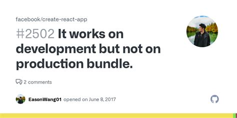 It Works On Development But Not On Production Bundle · Issue 2502