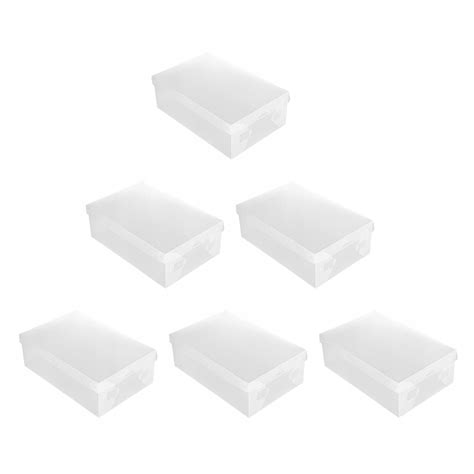Plastikowe Pojemniki Pudełka na Buty 6 SZT 5588244078493148036 Cena