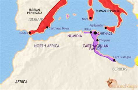 Hannibal Rome Vs Carthage Map Africa