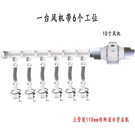 流水线激光打标电子烙铁焊锡吸烟排烟风机透明吸烟罩喇叭口换气扇 虎窝淘