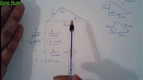 01 Sine Rule Youtube