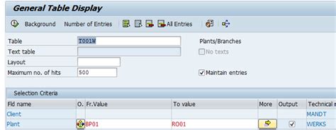 Solved Update Table T001w Sap Community