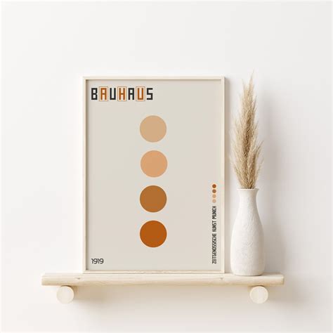 Bauhaus Circles Post Modern Art Print Minimalist Pretty Nude Modern