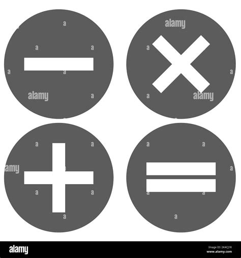 A Minimalistic Arithmetic Icon Design On A White Background Stock Vector Image And Art Alamy