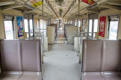 Inside An Old Passenger Rail Car Stock Image Image Of Vintage