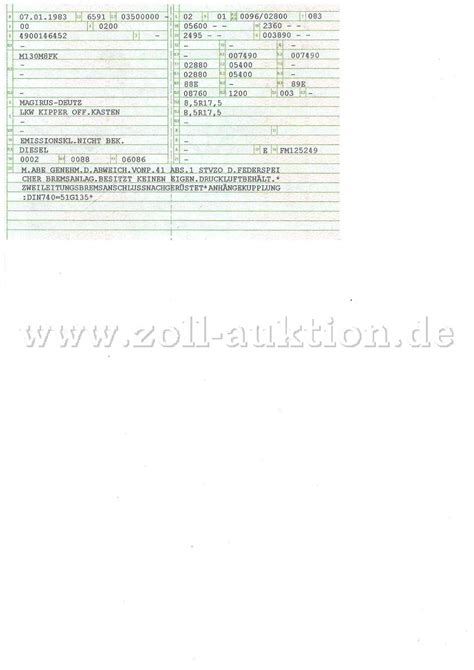 Zoll Auktion 1 Iveco M 130 M8 Fk Lkw Kipper Id 895855