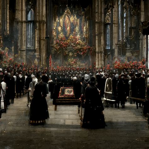 Ai가 그린 오늘의 버킹엄 궁전 장례식이 열리는 웨스터 민스터 제단1920x1060 다운 가능 유머움짤이슈 에펨코리아