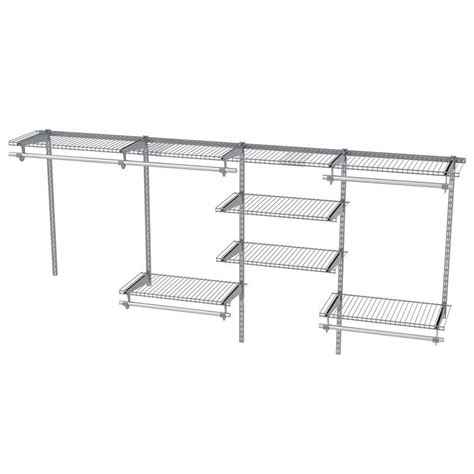 Honey Joy 13 5 In W Wire Closet System Wall Mounted Custom Closet Kit
