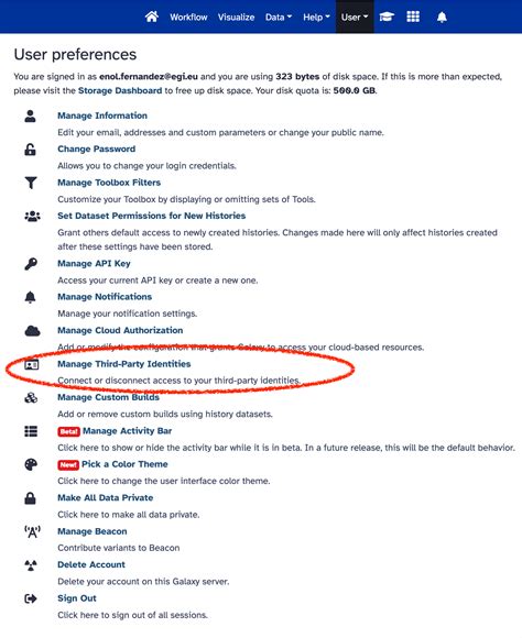 EGI Check In Now Available As Login Option In UseGalaxy Eu Galaxy
