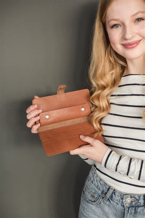 Clearance Slim Leather Women Wallet Leather Wallet For Women Etsy