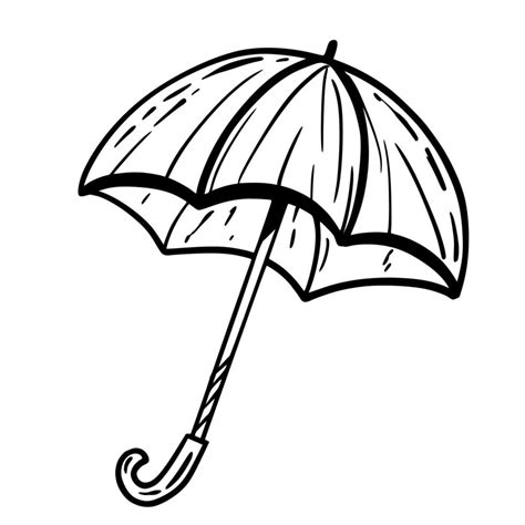 Umbrella Drawing Sketch Draw A Beach Umbrella Helloartsy