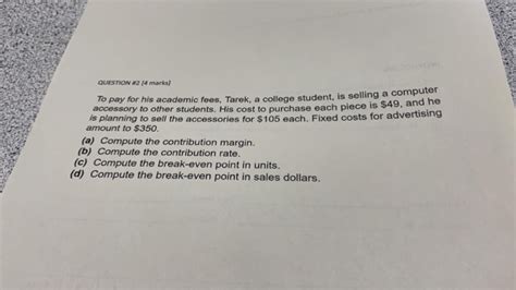 solved question 2 14 marks is academic fees tarek a