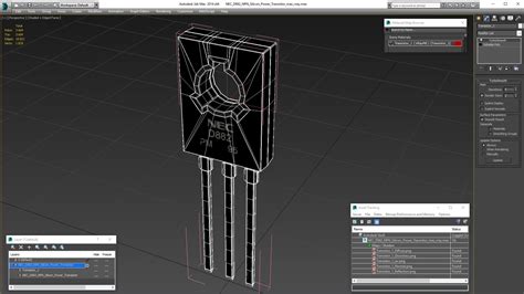 Nec D882 Npn Silicon Power Transistor 3d Model 19 3ds Blend C4d Fbx Max Ma Lxo Obj