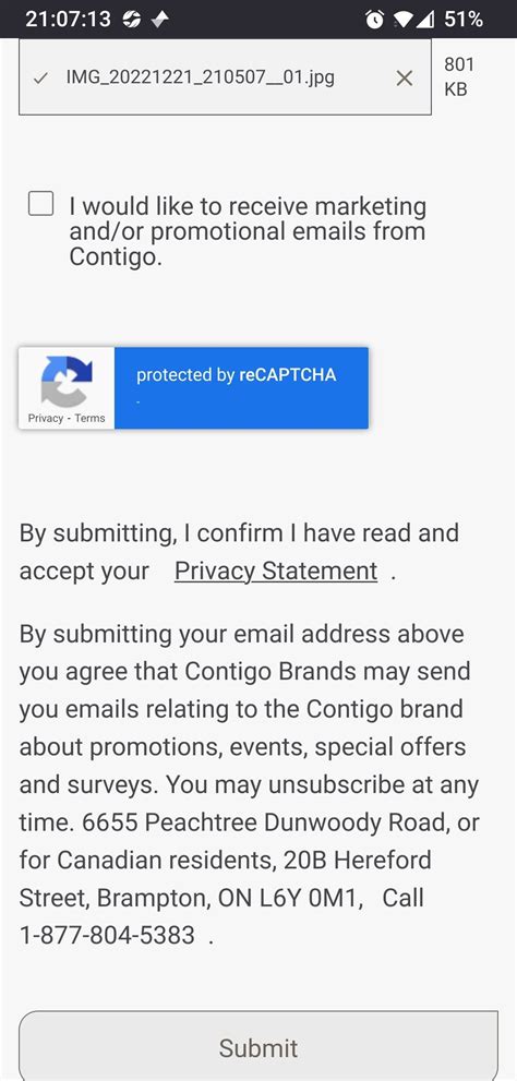This Website Needs A Captcha To Send My Issue But No Captcha Shows Up