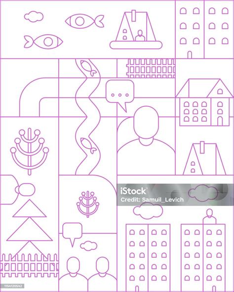 도시 지도 선형 패턴 원활한 만화 마을 백 그 륀 벡터 텍스처 0명에 대한 스톡 벡터 아트 및 기타 이미지 0명 개념 거리 Istock