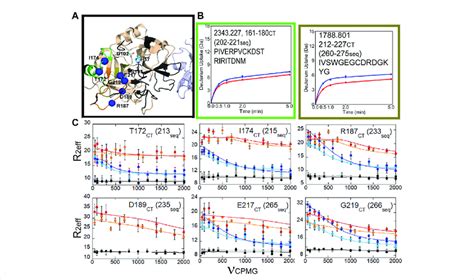 Hdx Ms And Nmr Relaxation Dispersion Data Showing The Reduced Dynamics