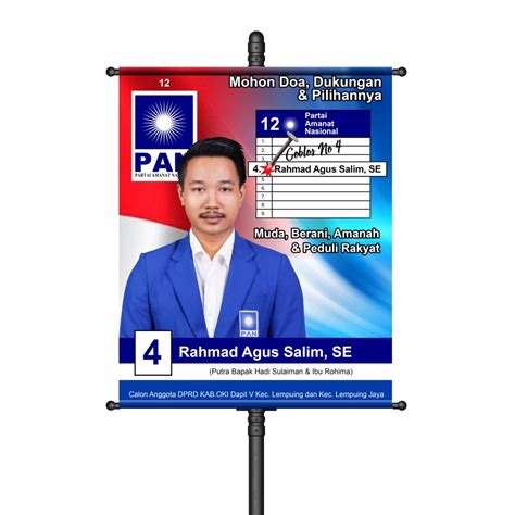 Desain Banner Kampanye Caleg Pan Grafik Palet