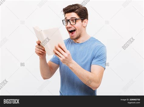 Happy Screaming Nerd Image And Photo Free Trial Bigstock