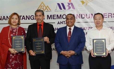 Mbi Kedah Inks Mou On Rare Earth Mining With Chinas Xiamen Tungste