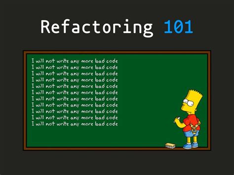 Refactoring 101 Speaker Deck