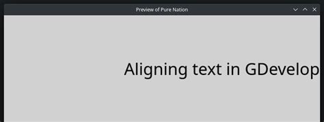 How To Align Text Gdevelop Documentation