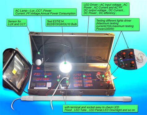 LED Lights PF Power LED Driver Testing Instrument Lux Meter And Lux Meter Digital