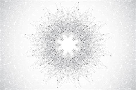 Premium Photo Fractal Element With Compounds Lines And Dots