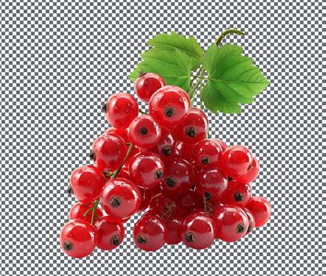 Sweet Red Currant Isolated On Transparent Background Premium AI
